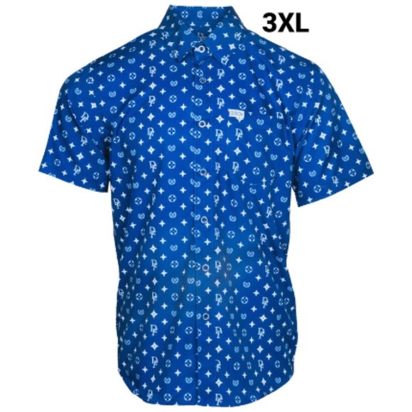 DIXXON | Shirts | Dixxon Bougie Mens Blue Short Sleeve Party Shirt 3xl | Poshmark